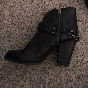 H&M | Shoes | Black Ankle Rocker Boots | Poshmark